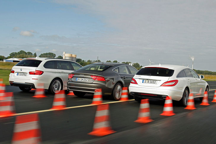 Mercedes CLS Shooting Brake vs. Audi A7 und BMW 5er Touring - AUTO BILD