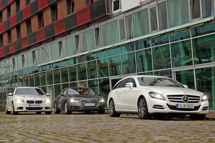 Mercedes CLS Shooting Brake vs. Audi A7 und BMW 5er Touring - AUTO BILD