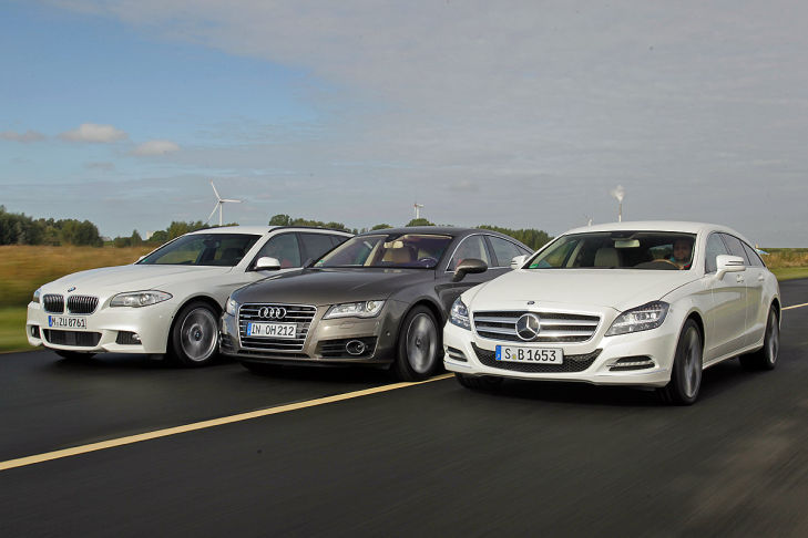 Mercedes CLS Shooting Brake vs. Audi A7 und BMW 5er Touring - AUTO BILD