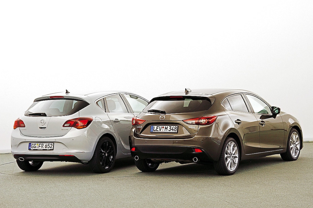 Angriff aus Japan: Schlägt der Mazda3 den Opel Astra? - AUTO BILD