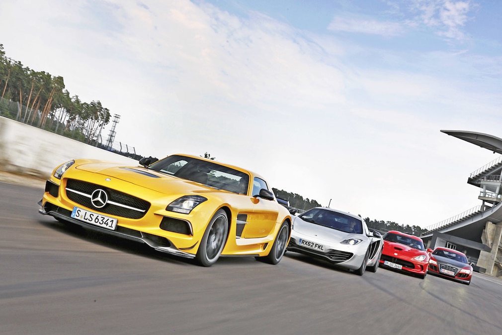 Mercedes SLS AMG, McLaren 12C, SRT Viper und Abt R8 im Vergleich - AUTO ...