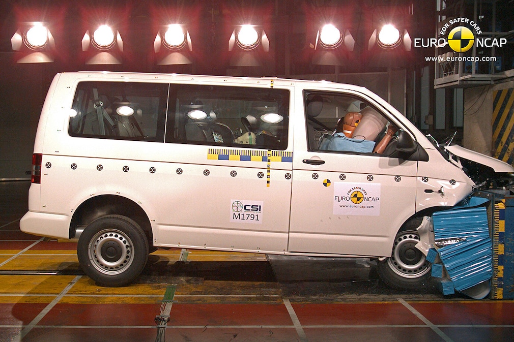VW T5: VW-Bus enttäuscht beim Euro NCAP Crashtest - AUTO BILD