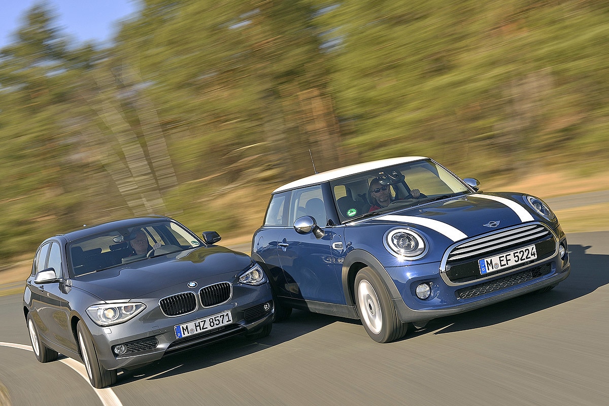 Test: Der neue Mini trifft den BMW 1er - AUTO BILD