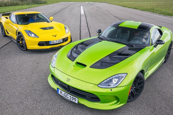 Chevrolet Corvette Z06 gegen Dodge Viper SRT: Vergleich - AUTO BILD