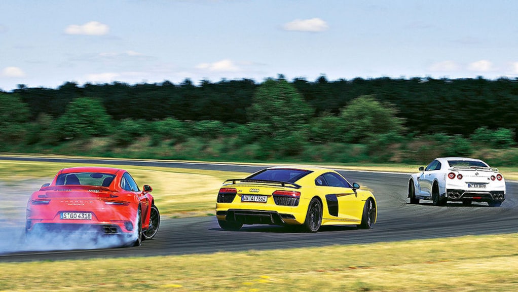 Supersportler: Nissan GT-R vs. Audi R8 und Porsche 911 Turbo - AUTO BILD