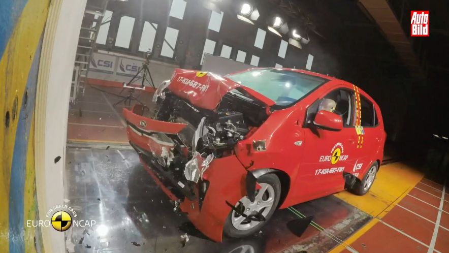 Video: Crashtest Kia Picanto (2017) - AUTO BILD