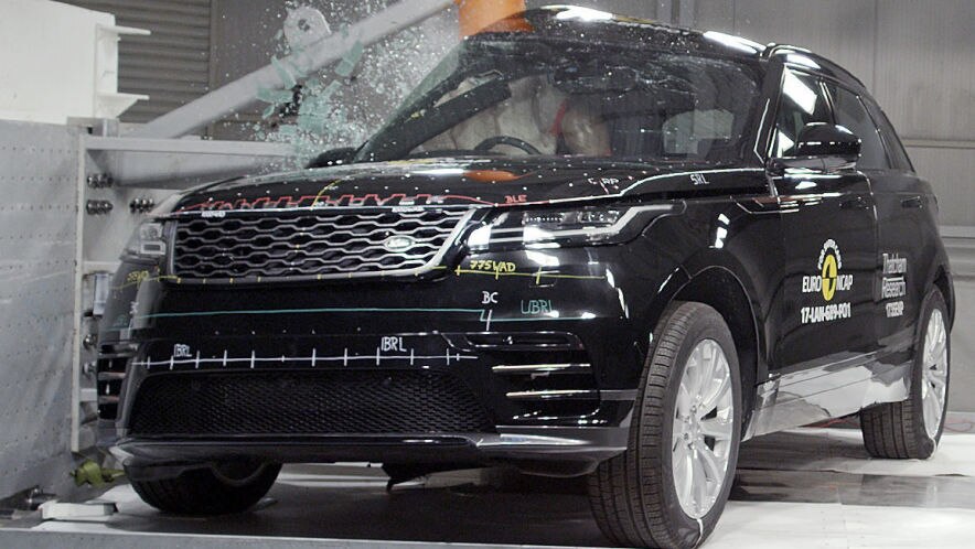 Video: Crashtest Range Rover Velar (2017) - AUTO BILD