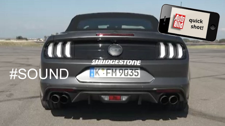 Quickshot: Ford Mustang-Sound (2018) - AUTO BILD