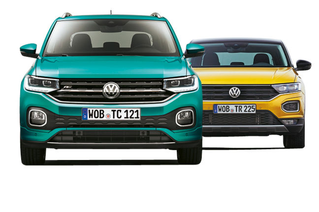 Video: VW T-Cross vs VW T-Roc (2018) - autobild.de