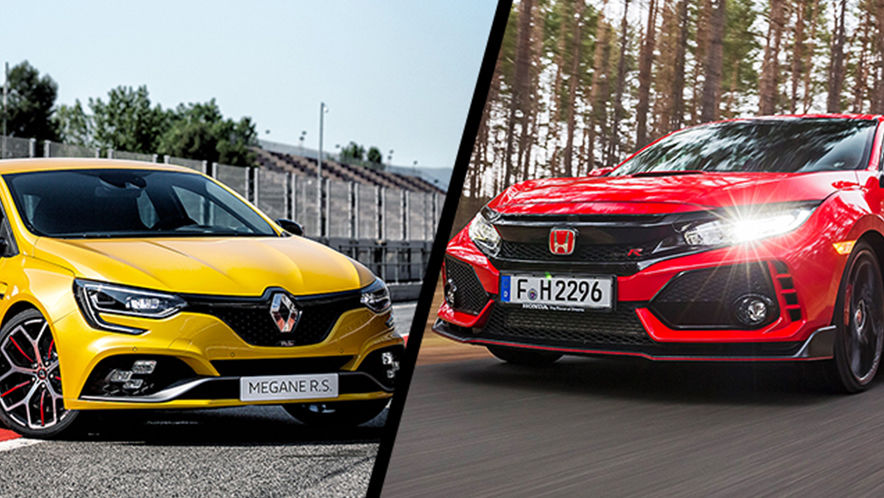 Renault Mégane RS vs. Honda Civic Type R (2019): Duell - Test - AUTO BILD