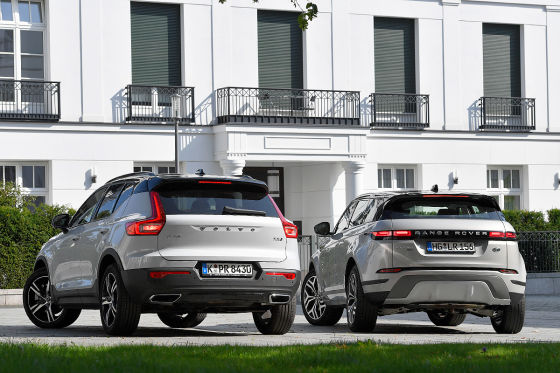 Range Rover Evoque vs. Volvo XC40: Test, Motor, Preis - AUTO BILD