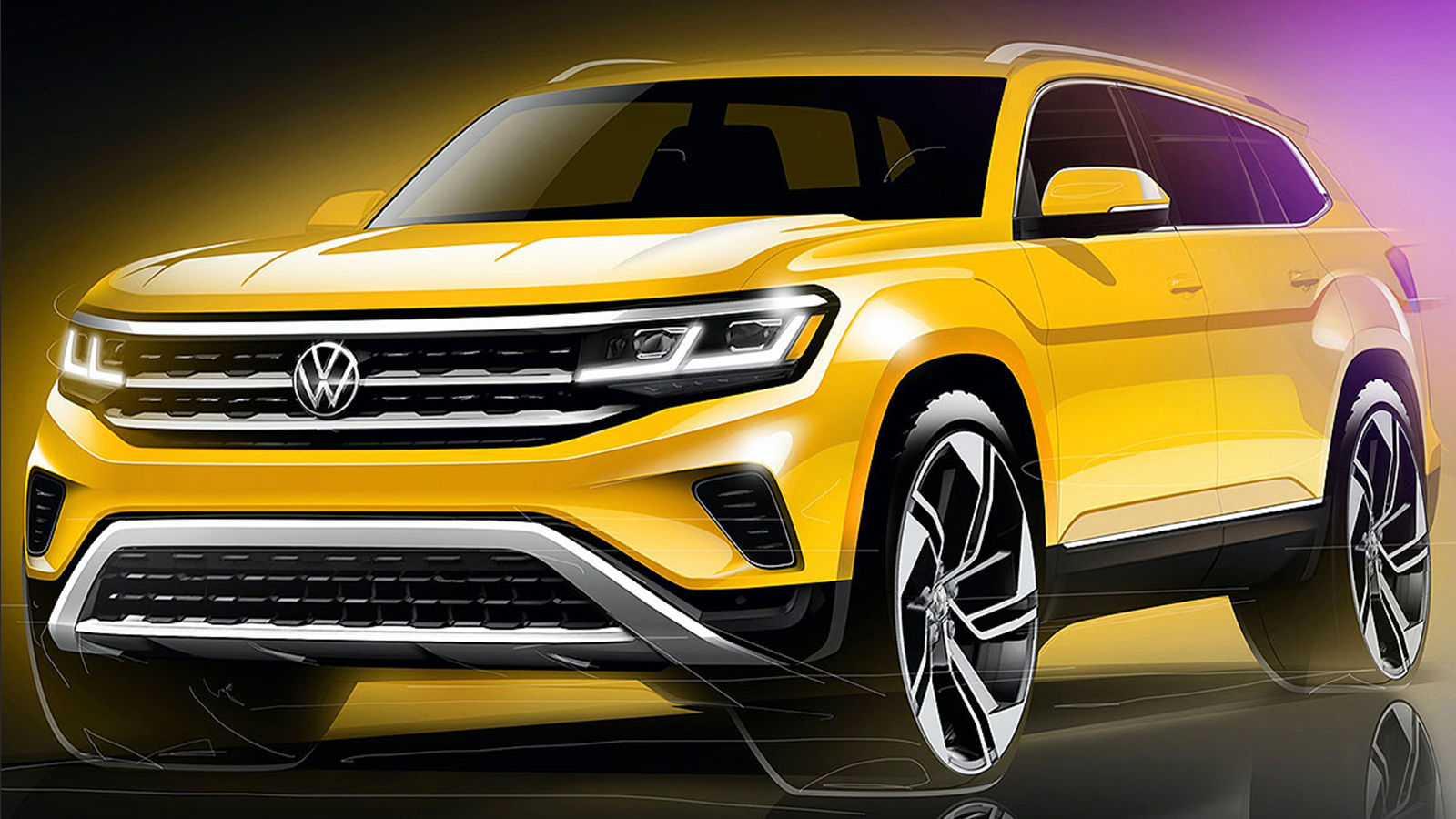 VW Atlas (2020): Skizze - Neuvorstellung - SUV - AUTO BILD