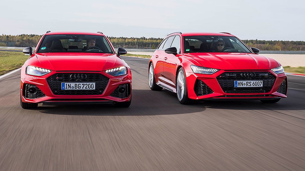 Audi RS 4 gegen RS 6: RS 4 beschleunigt erstaunlich schnell! - AUTO BILD