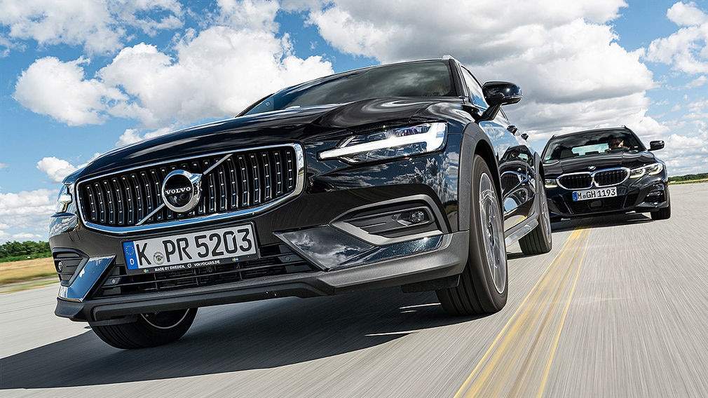 BMW 3er Touring vs. Volvo V60 Cross Country: Test, Motor, Preis - AUTO BILD