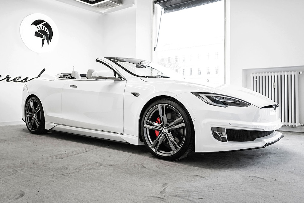 Tesla Model S als Cabrio! Ares Design baut Elektro-Limousine um - AUTO BILD