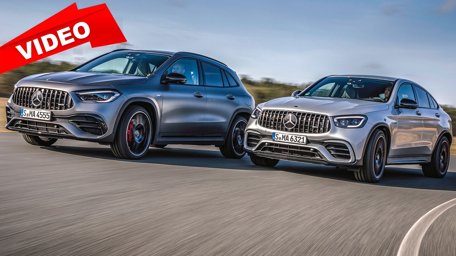 Mercedes-AMG GLA 45 S vs. GLC 63 S (2021): Test - Vergleich - SUV ...