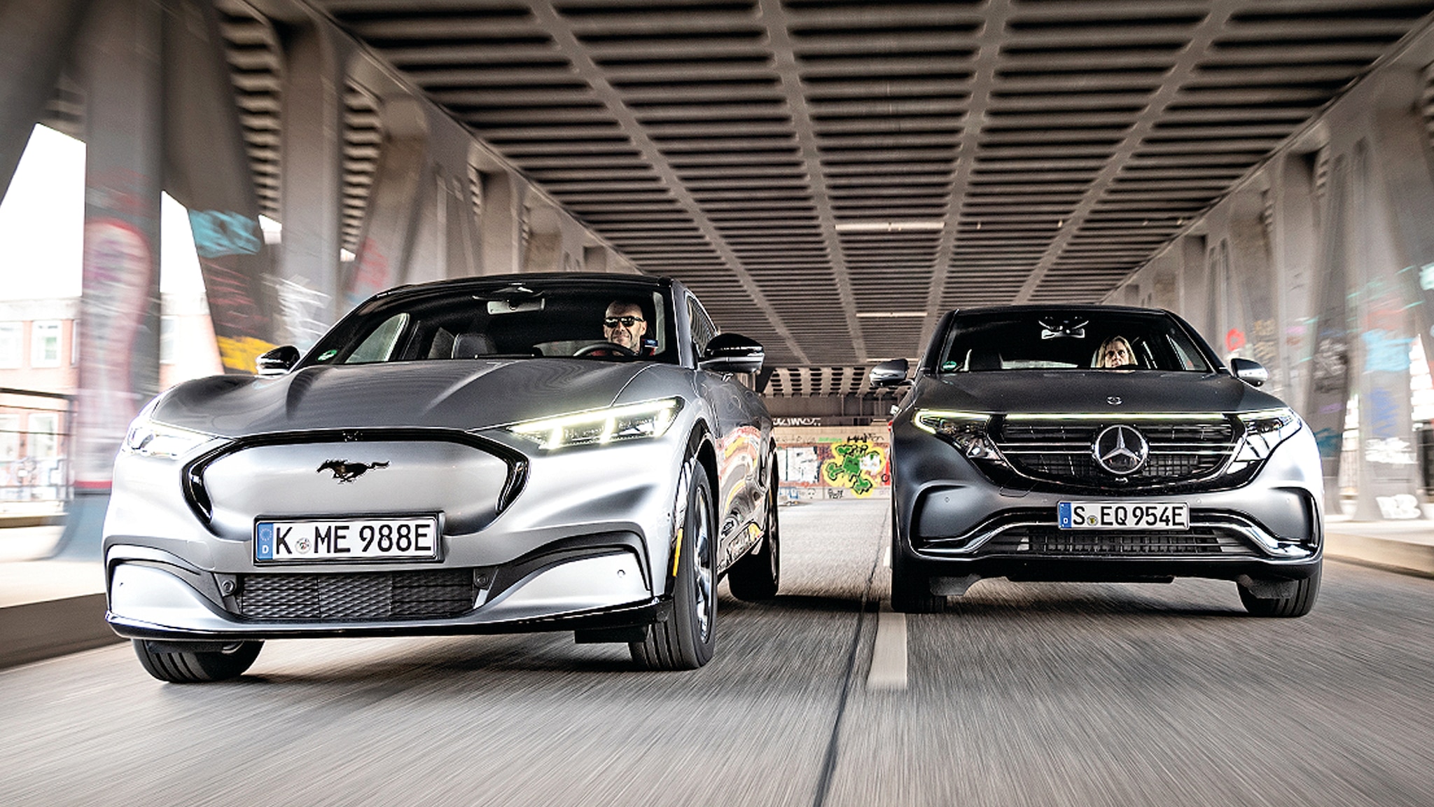 Ford Mustang Mach-E vs. Mercedes EQC: Elektro-SUVs, Test, Preis - AUTO BILD