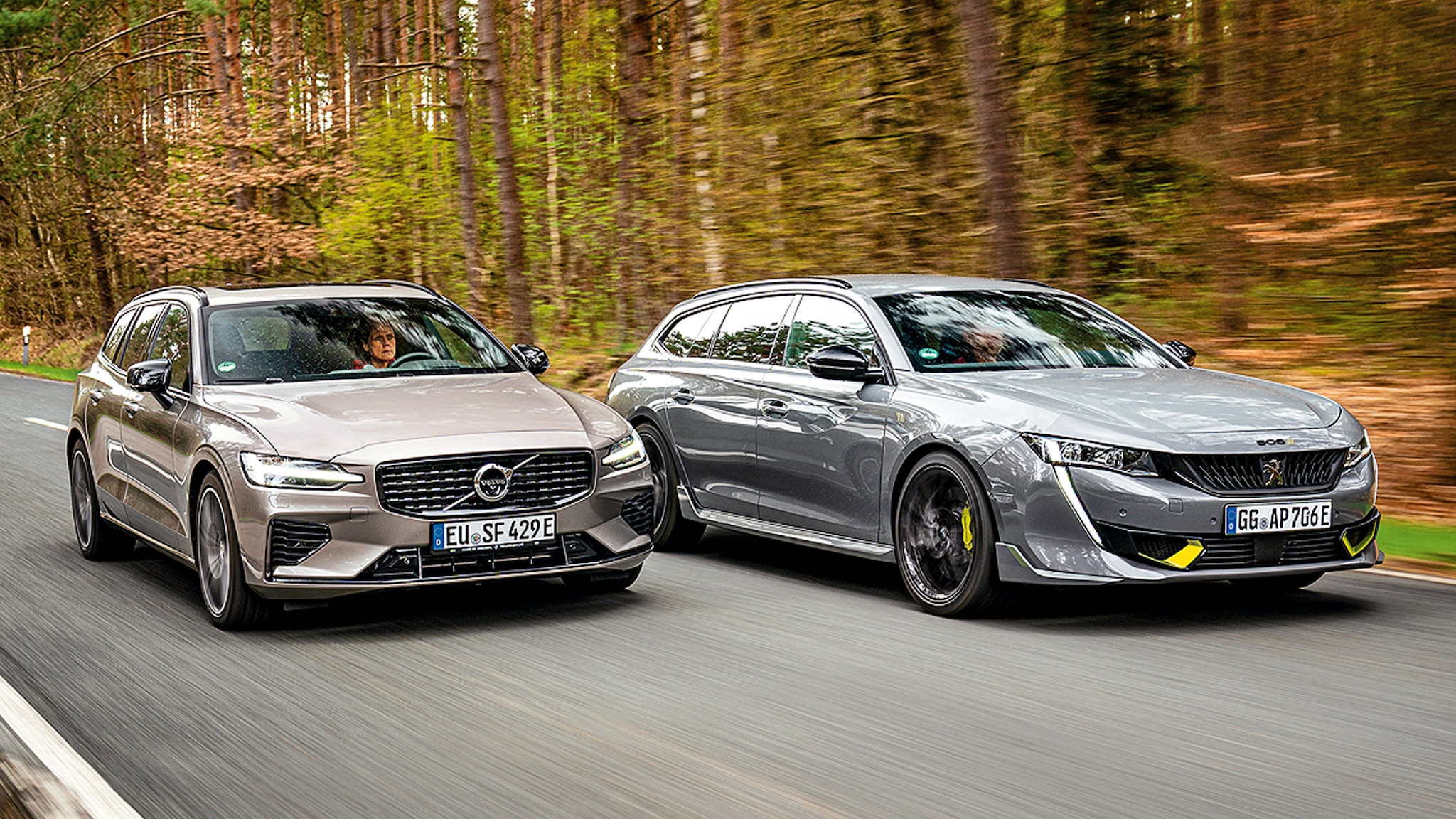 Peugeot 508 SW gegen Volvo V60: Test, Motor, Preis - AUTO BILD