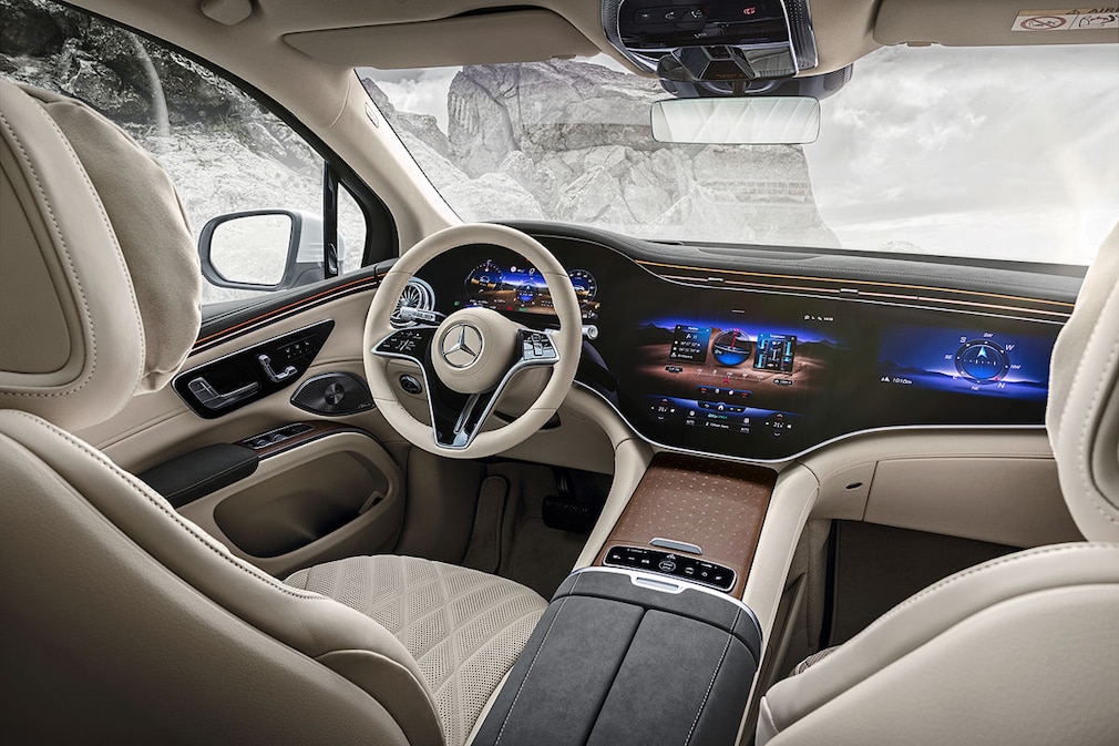Mercedes Eqs Suv 2022 So Luxuriös Ist Das Elektro Suv Auto Bild