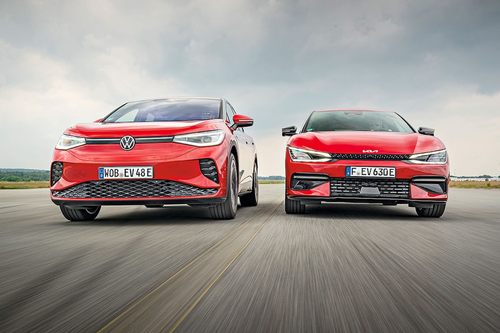 Kia EV6 vs. VW ID.5 GTX: Wer siegt im Elektro-Crossover-Duell? - AUTO BILD
