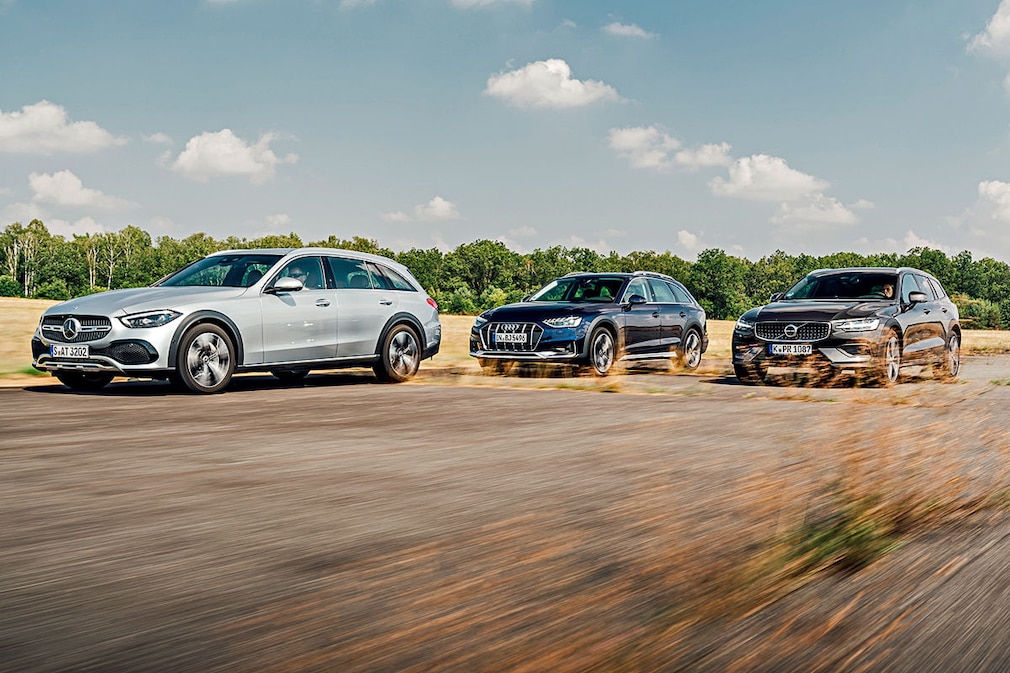 A4 allroad, C-Klasse All-Terrain, V60 Cross Country: Kombi-Test - AUTO BILD