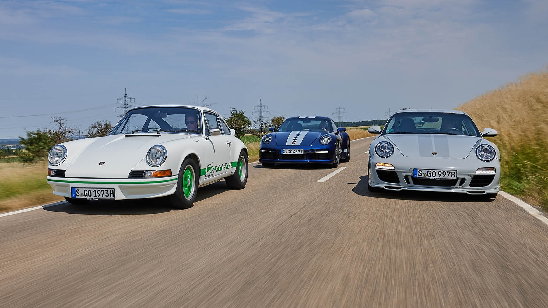 Porsche 911 Carrera RS 2.7, Porsche 911 Sport Classic (992), Porsche ...