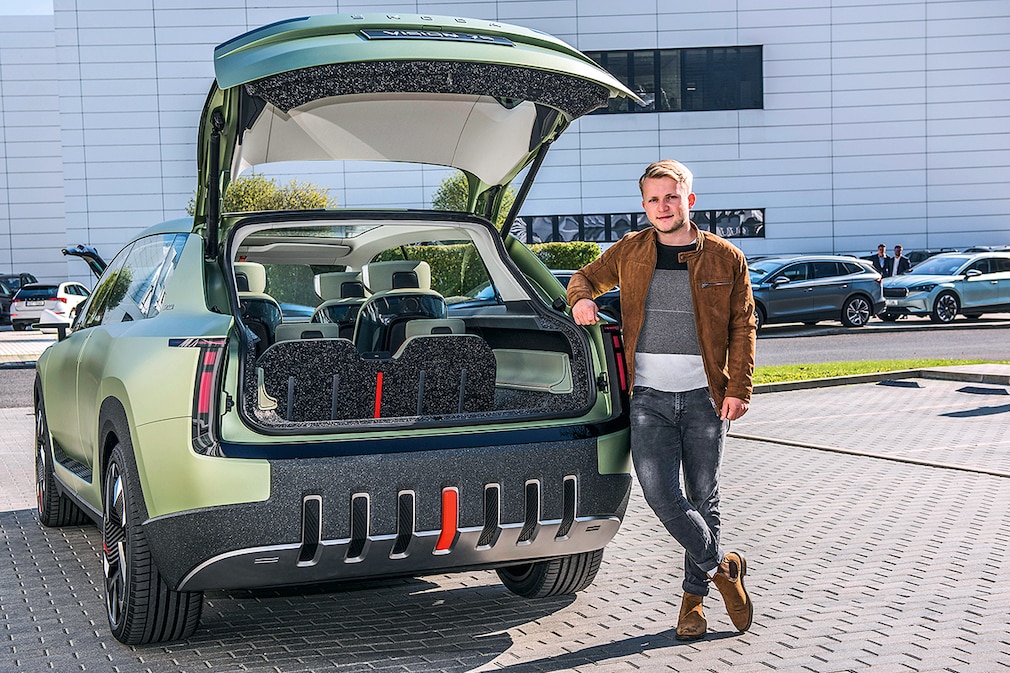 Skoda Vision 7S: die erste Fahrt im elektrischen Siebensitzer-SUV ...