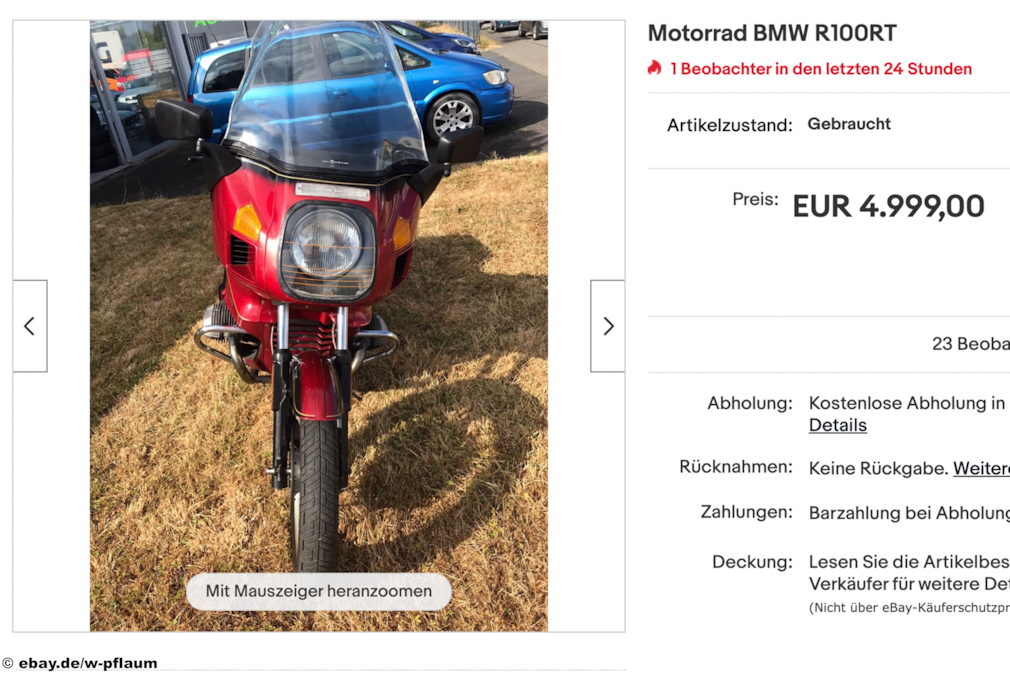 BMW R 100 RT bei eBay - AUTO BILD