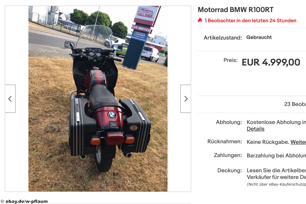 BMW R 100 RT bei eBay - AUTO BILD