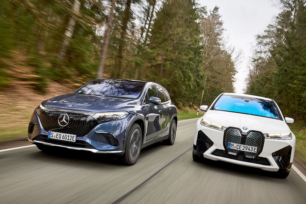 BMW iX M60 vs. Mercedes EQS 580: zwei Elektro-SUV im Test - AUTO BILD