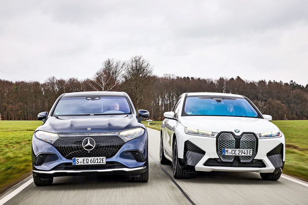BMW iX M60 vs. Mercedes EQS 580: zwei Elektro-SUV im Test - AUTO BILD