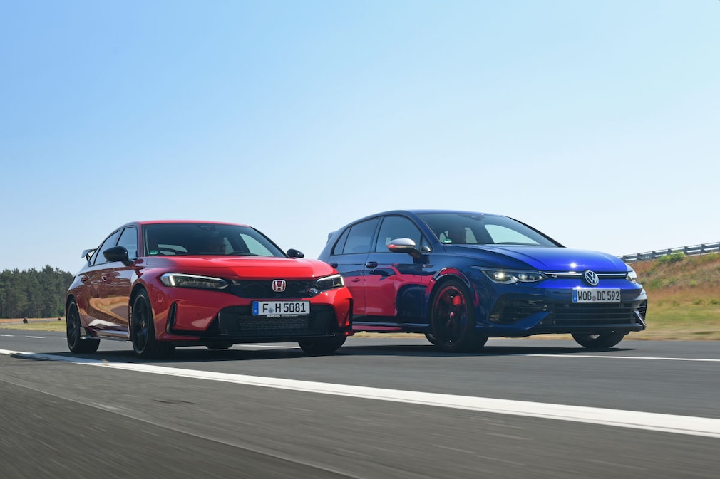 Civic Type R vs. Golf R Perfomrance: Kompaktsportler im Test - AUTO BILD