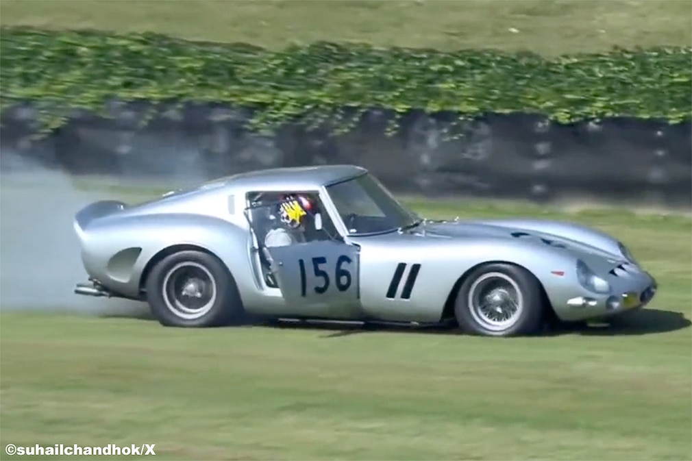 Ferrari 250 GTO mit Formel-1-Fahrer fängt Feuer - AUTO BILD
