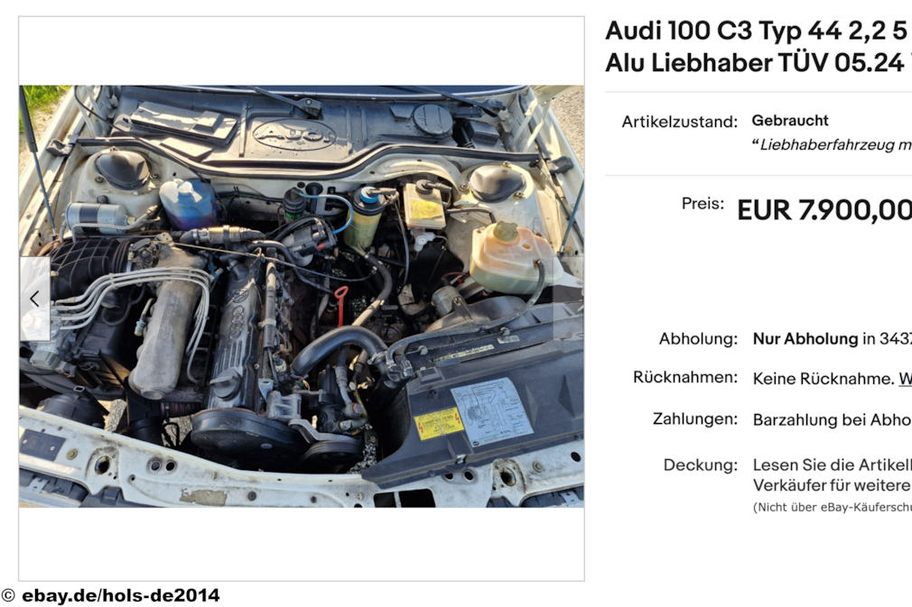 Audi 100 C3 Typ 44 2.2 bei eBay - AUTO BILD KLASSIK