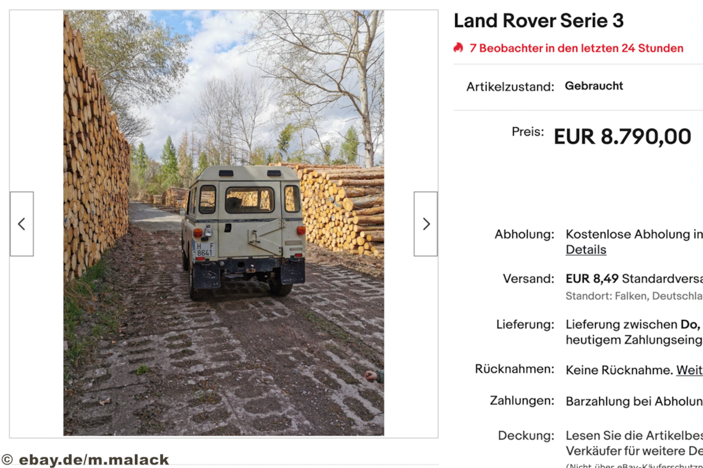 Land Rover Serie 3 bei eBay - AUTO BILD