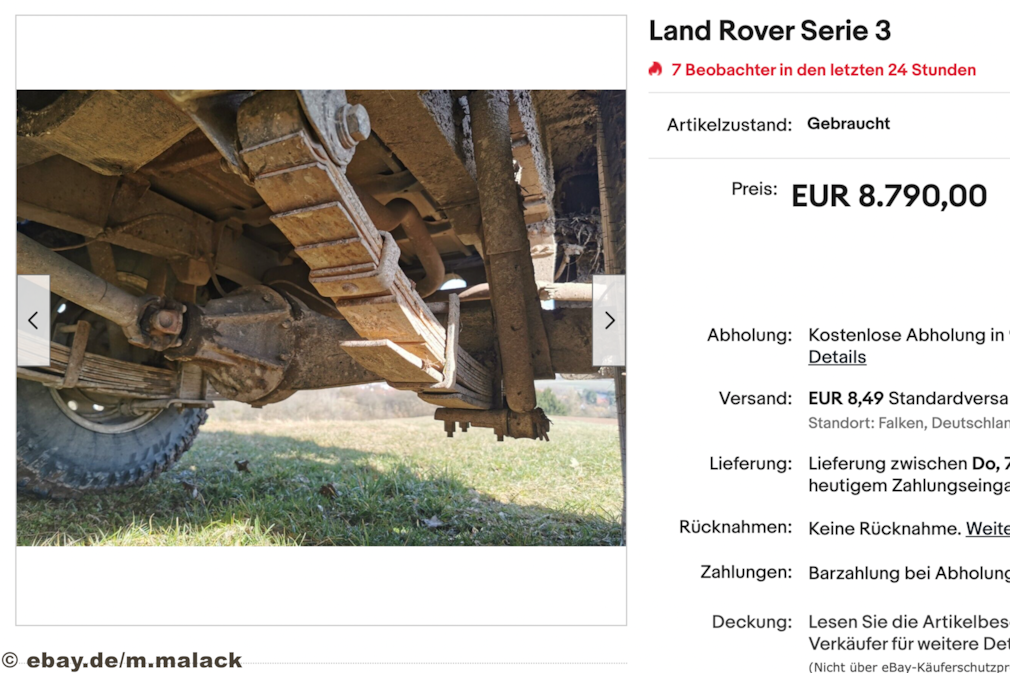 Land Rover Serie 3 bei eBay - AUTO BILD