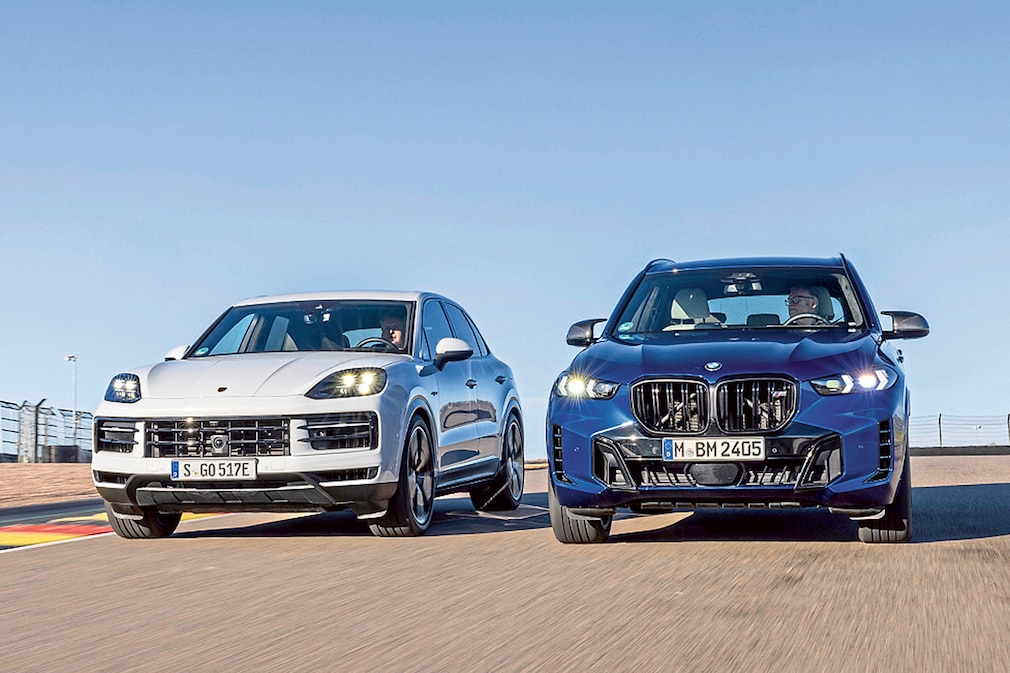 BMW X5 vs. Porsche Cayenne: Power-SUV mit über 500 PS im Duell - AUTO BILD