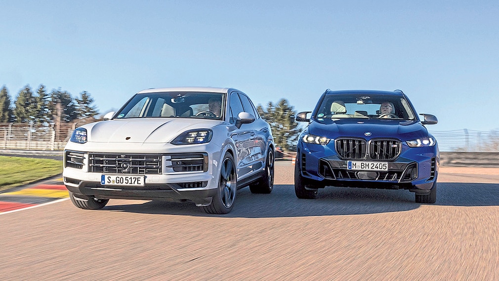 BMW X5 vs. Porsche Cayenne: Power-SUV mit über 500 PS im Duell - AUTO BILD