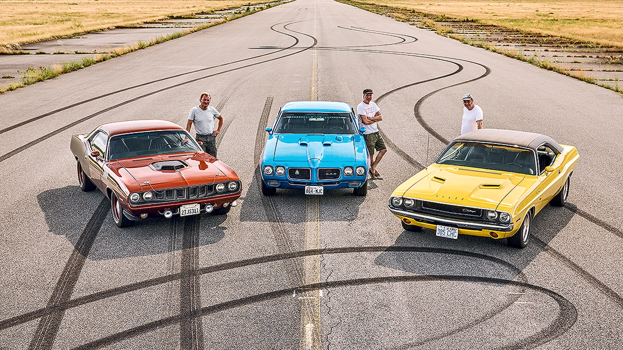 US-Muscle Cars Vergleich: Challenger, Plymouth Cuda, Pontiac GTO - AUTO ...