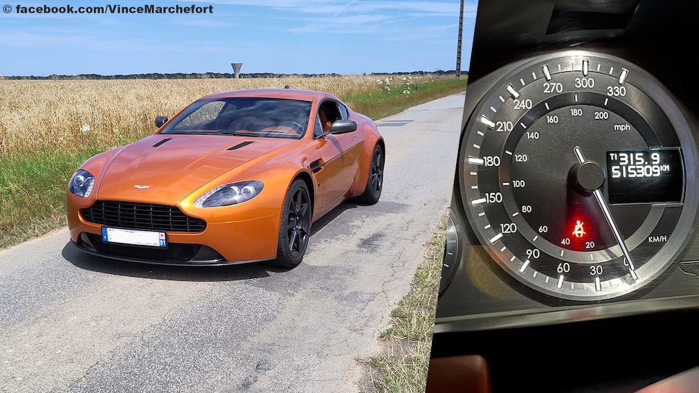 Aston Martin V8 Vantage mit irrem Kilometerstand - AUTO BILD Aston Martin V8 Vantage mit irrem Kilometerstand - AUTO BILD