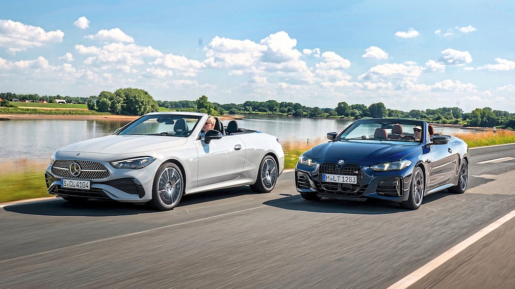BMW M440i vs. Mercedes CLE 450: Sechszylinder-Cabrios im Test - AUTO BILD