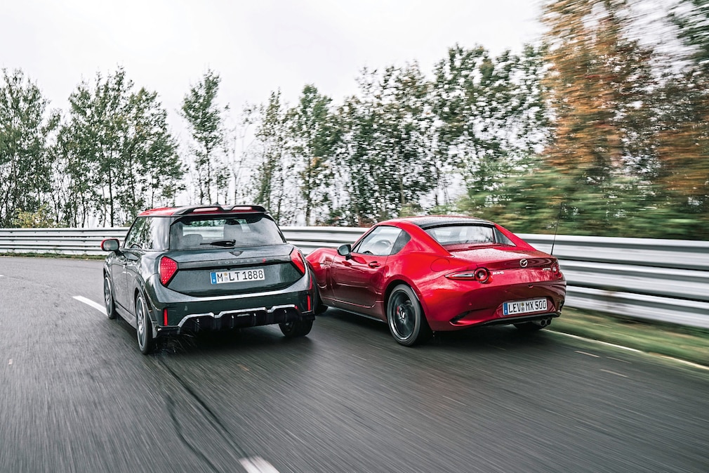 Mazda MX-5 RF, Mini Cooper S: Sportler im Test - AUTO BILD