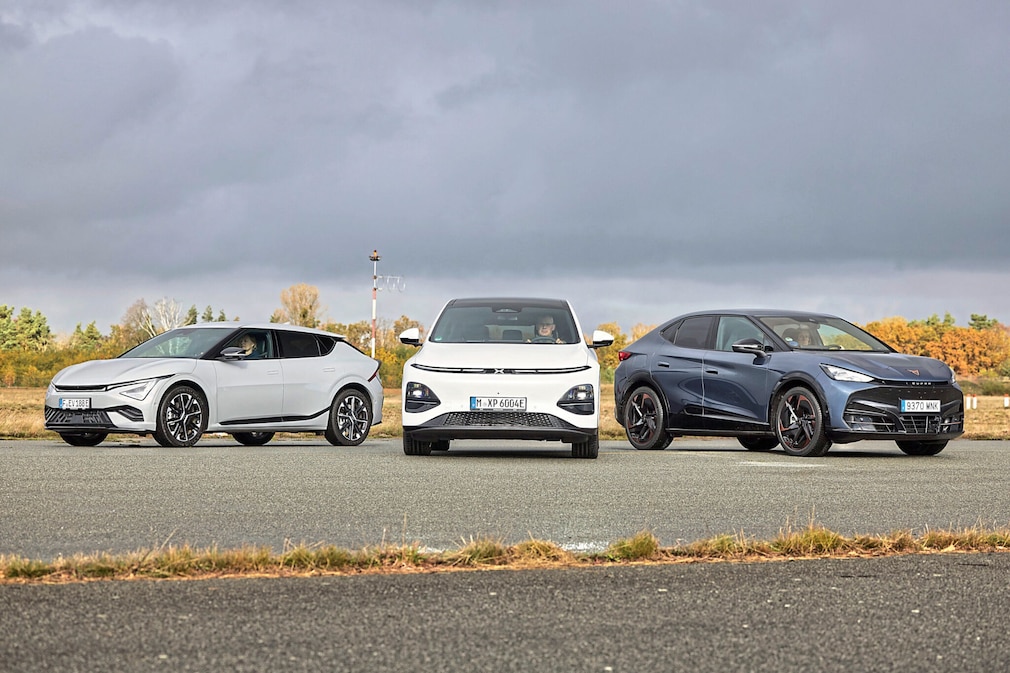 Cupra Tavascan, Kia EV6, Xpeng G6: Test - AUTO BILD