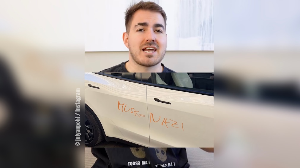 Influencer stellt Tesla-Täter ein Ultimatum