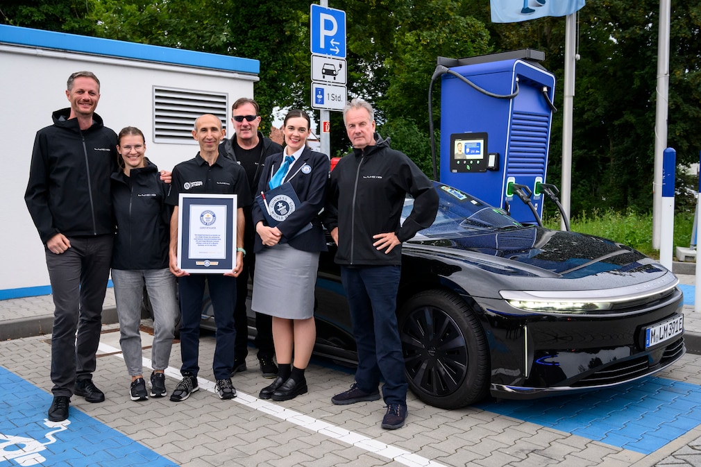 Reichweitenrekord im Lucid Air Grand Touring: 1205 km - AUTO BILD