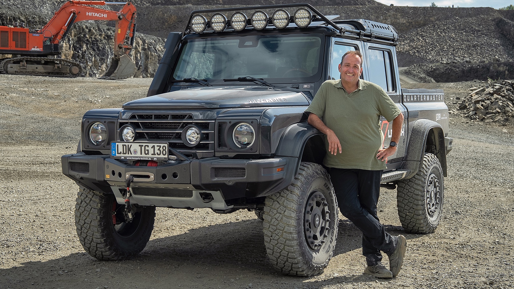Hier darf der Grenadier mit Portalachsen zeigen, was er kann