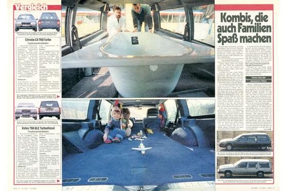 Volvo 760 - Citroen CX: Edel-Kombis: AUTO BILD-Archiv-Artikel 17/1986 ...